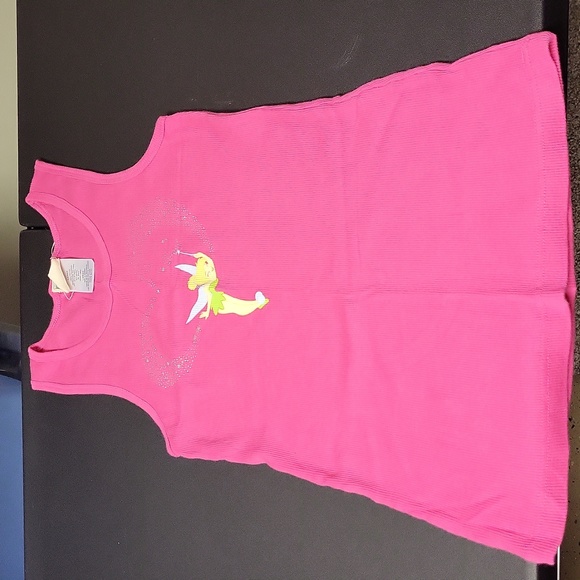 Disney | Tops | Vintage Disneys Tinkerbell Pink Ribbed Tank Top | Poshmark